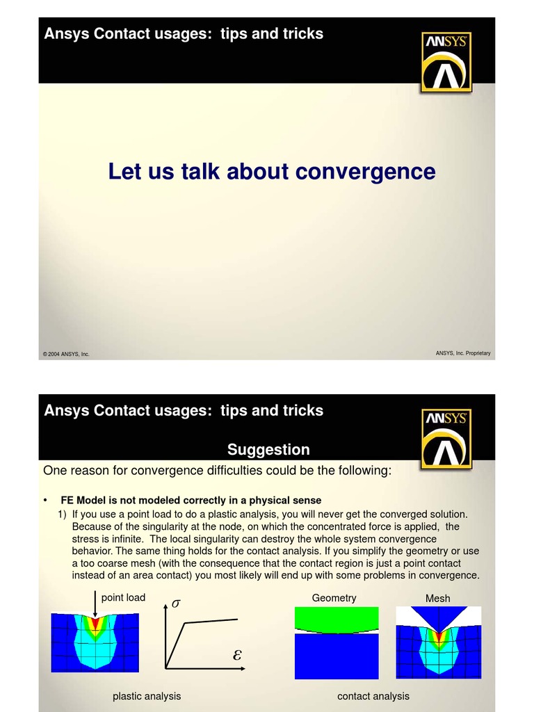 Ansys Contact Tutorial | PDF | Deformation (Engineering) | Stress ...