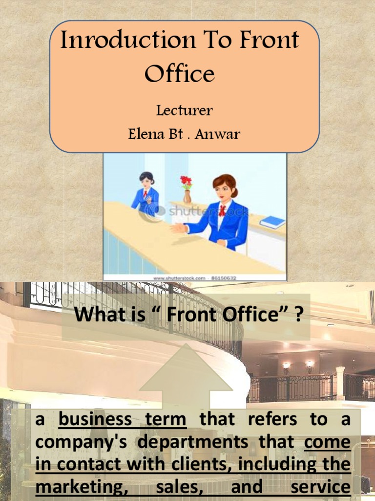 Introduction To Front Office | PDF | Employment | Economies