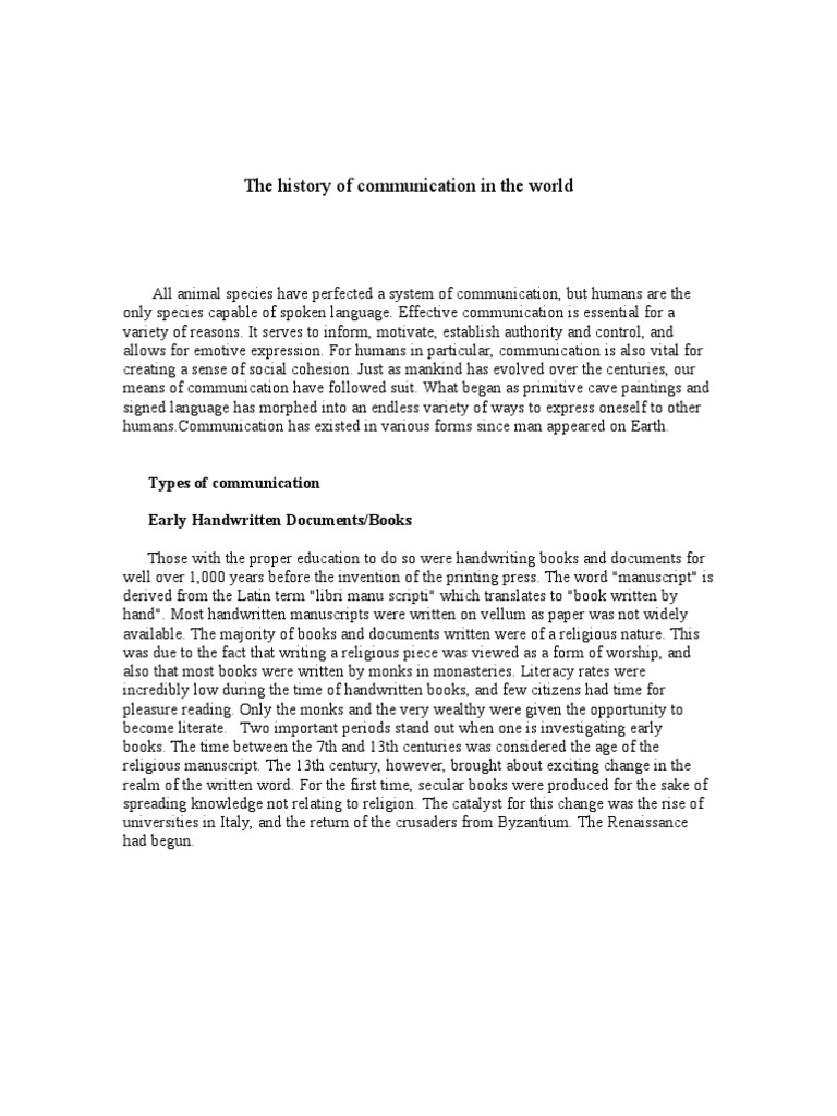Evolution of Communication Timeline | PDF | Websites | Internet