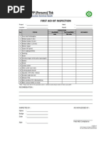 Form Checklist Kotak p3k | PDF