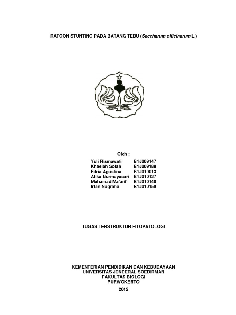 Penyakit Ratoon Stunting pada Tebu | PDF