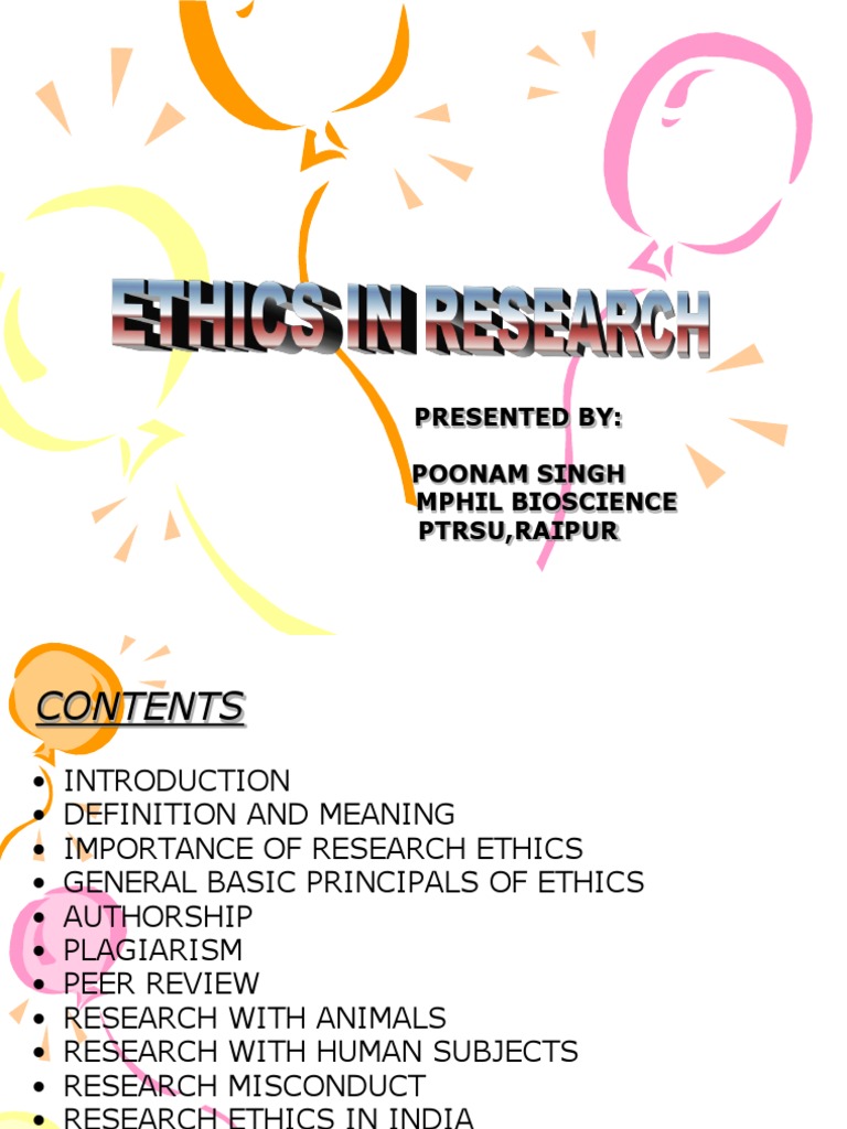 Filename: IMPORTANCE OF RESEARCH ETHICS | PDF | Academic Journal ...