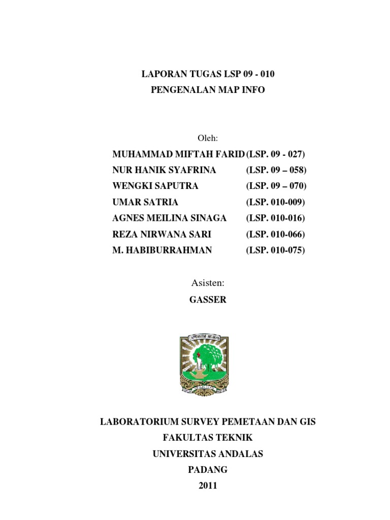 Modul MapInfo Tingkat Dasar | PDF