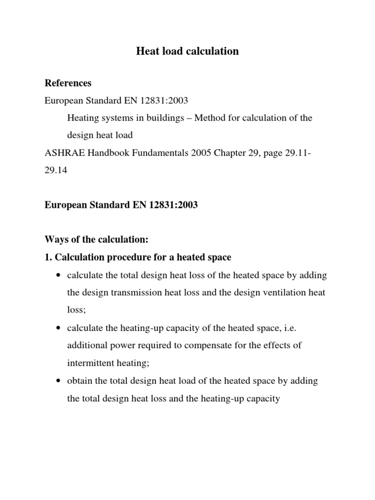 Heat Load Calculation: References | PDF | Heat Transfer | Hvac