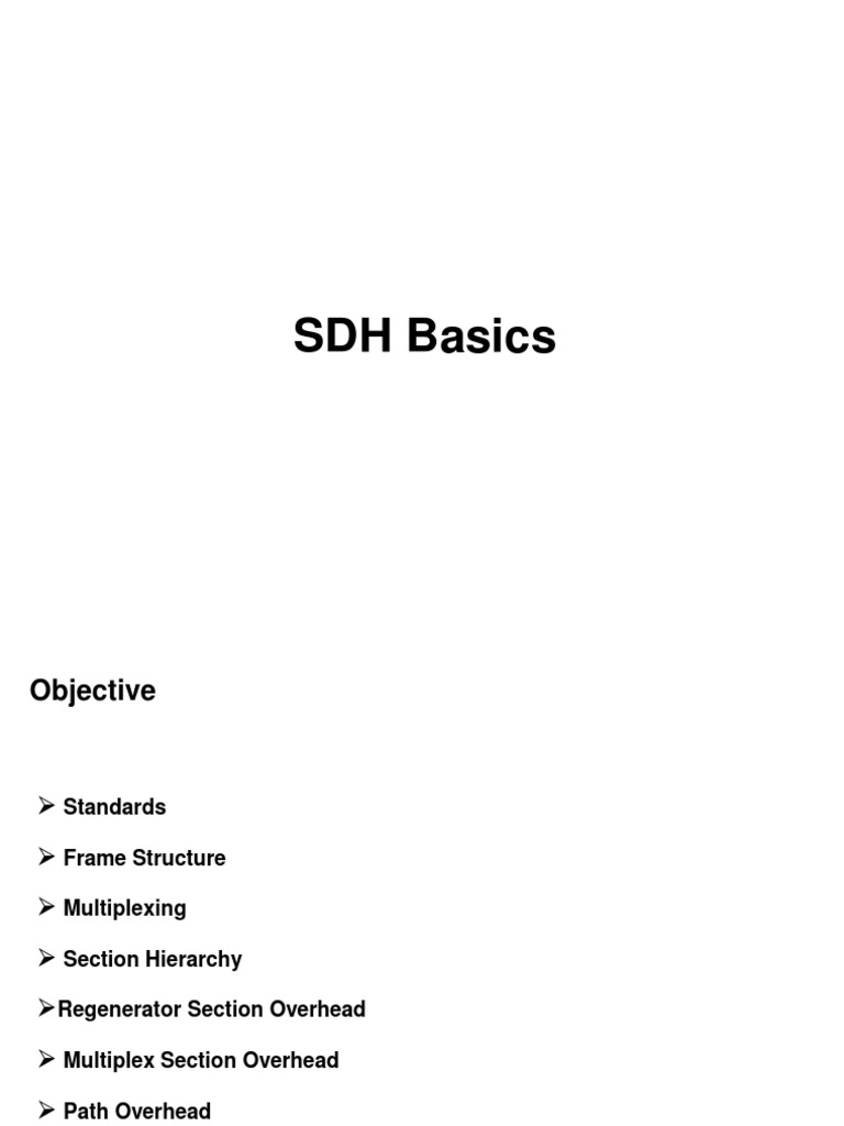 SDH Basics | PDF | Network Protocols | Telecommunications