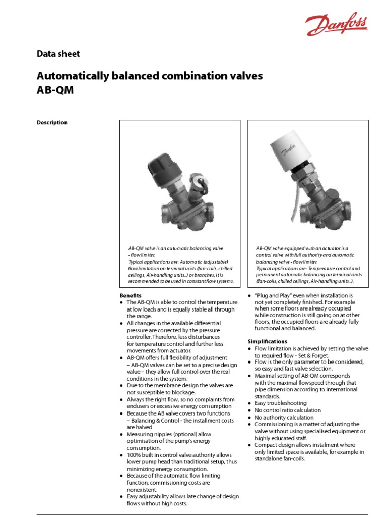 Danfoss_ABQM | Valve | Mechanical Engineering