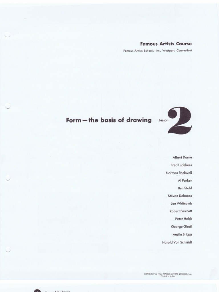 The Complete Famous Artist Course (1960) - Form | PDF