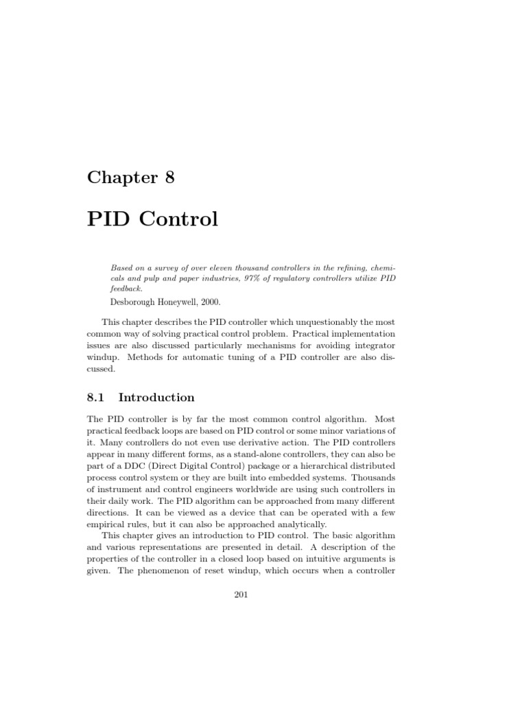 Pid Control ch8 PDF | PDF | Control Theory | Feedback