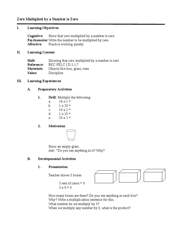 37 Zero Multiplied by A Number Is Zero | PDF | Art
