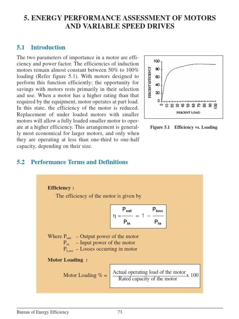 Energy Performance Assessment of Motors and Variable Speed Drives | PDF ...