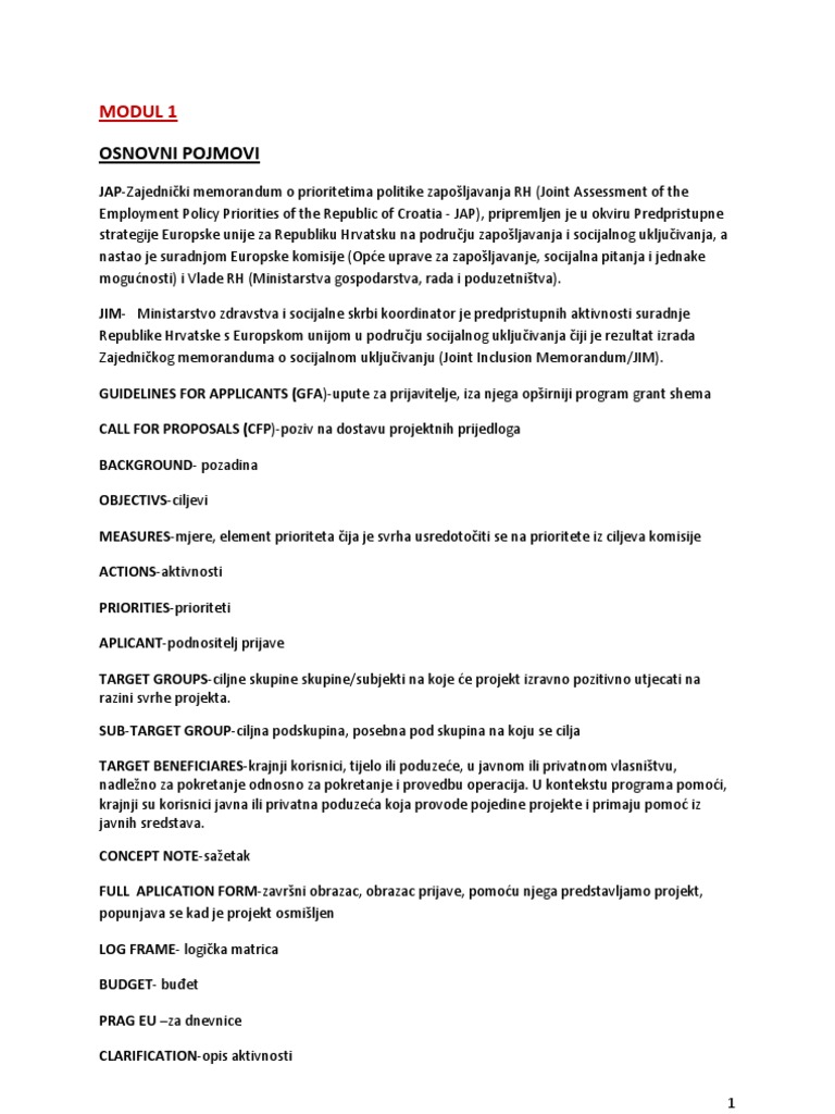 Osnovno o Projektima | PDF