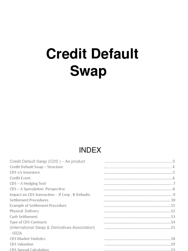 Credit Default Swaps Explained | PDF | Credit Default Swap | Derivative ...