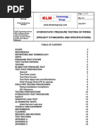 Hydrostatic Test Report | PDF | Chemical Engineering | Transparent ...