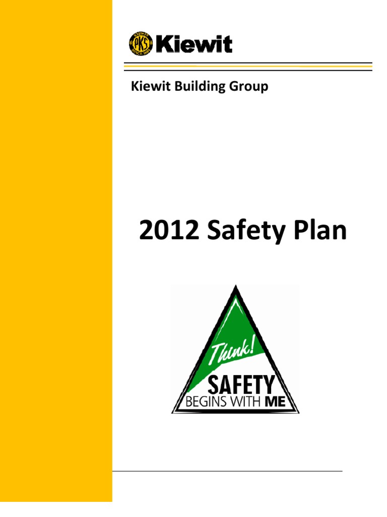 Safety Plan | PDF | Safety | Supervisor