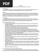Republic Act No 8435 - AFMA | PDF | Agriculture | Infrastructure