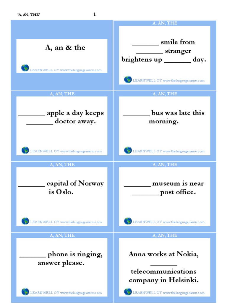 A An The Cards | PDF | Leisure