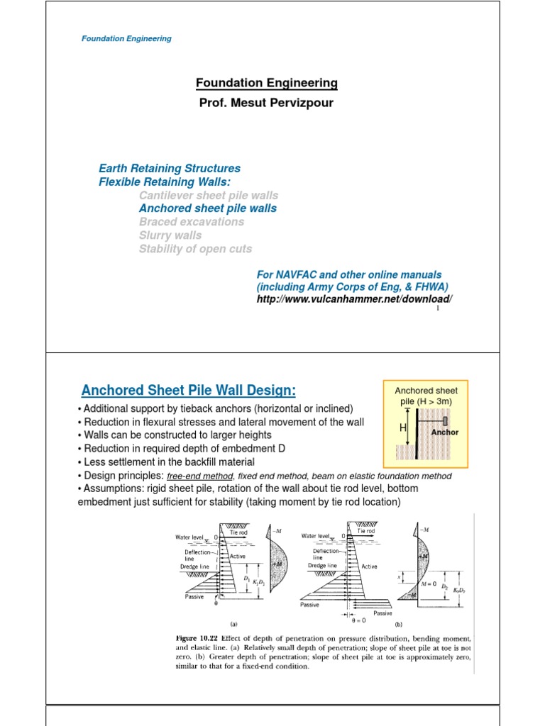 Anchored Retaining Walls | PDF | Deep Foundation | Building Engineering