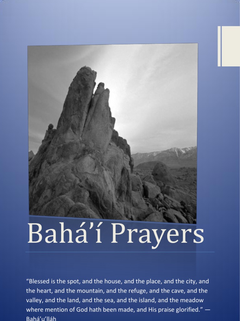Baha'i Prayer Book | Glory (Religion) | Thou