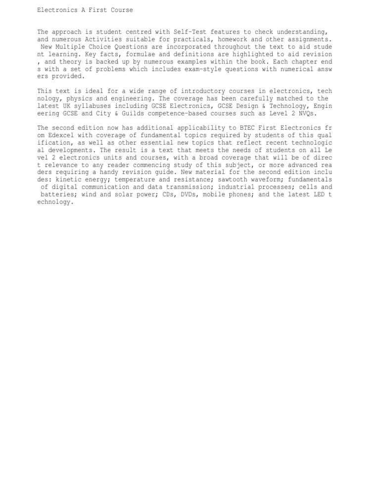 Electronics | PDF
