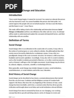 Social Change's Impact on Education | PDF | Society | Institution