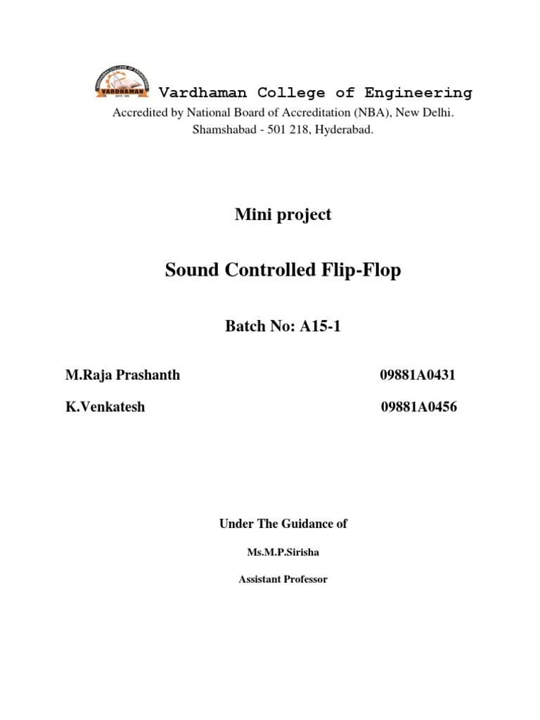 Sound-Controlled Flip-Flop Project | PDF | Electronic Circuits | Amplifier