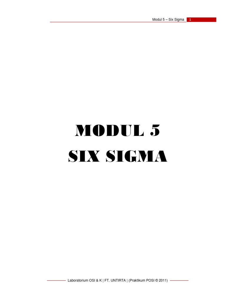 Six Sigma | PDF