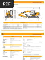 JCB 3DX Specifications Sheet | PDF | Loader (Equipment) | Transmission (Mechanics)