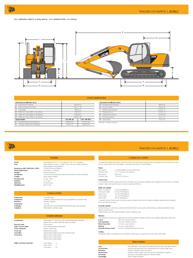 JCB Tracked Excavator | Loader (Equipment) | Machines
