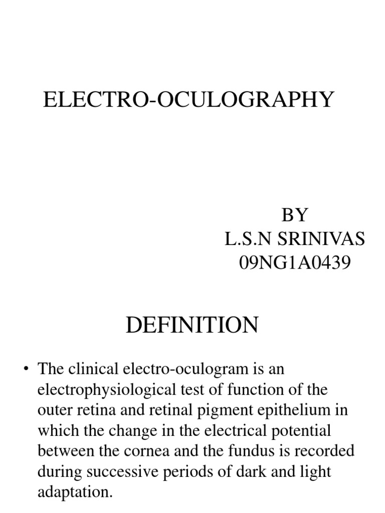 Electrooculography | PDF | Human Eye | Sensory Organs
