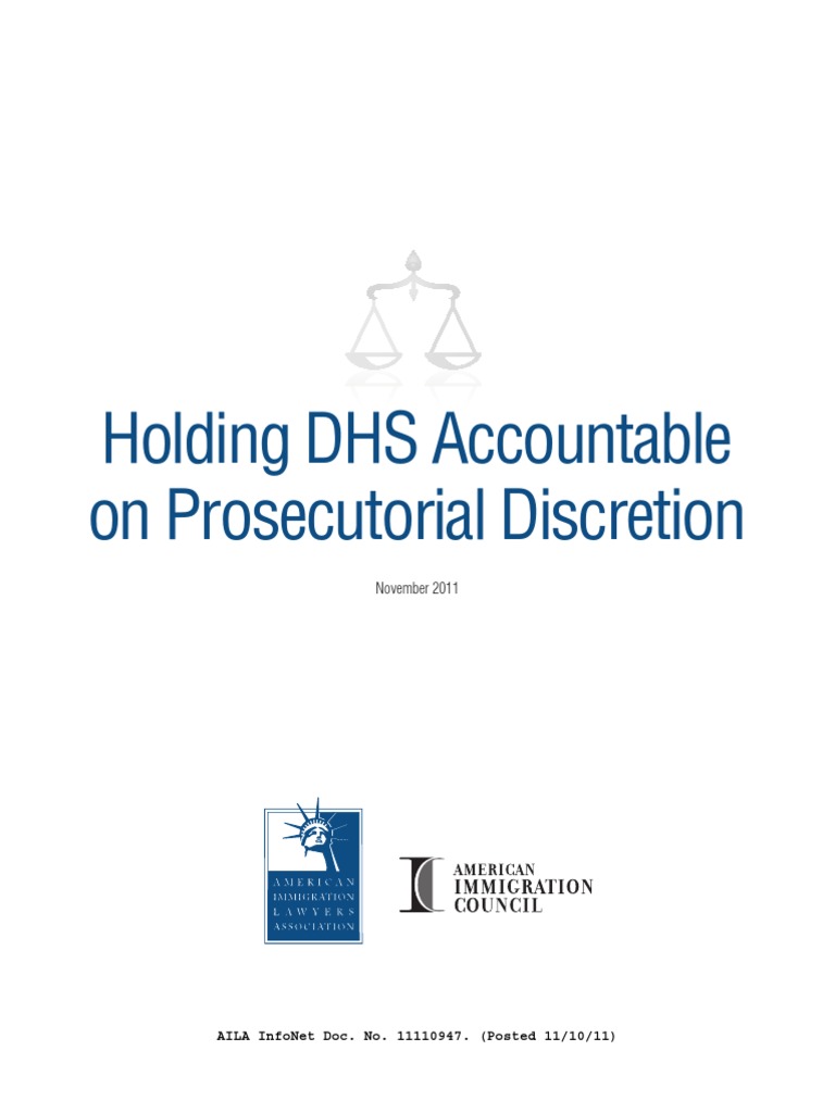 AILA and AIC Release Survey Findings On DHS's Exercise of Prosecutorial ...