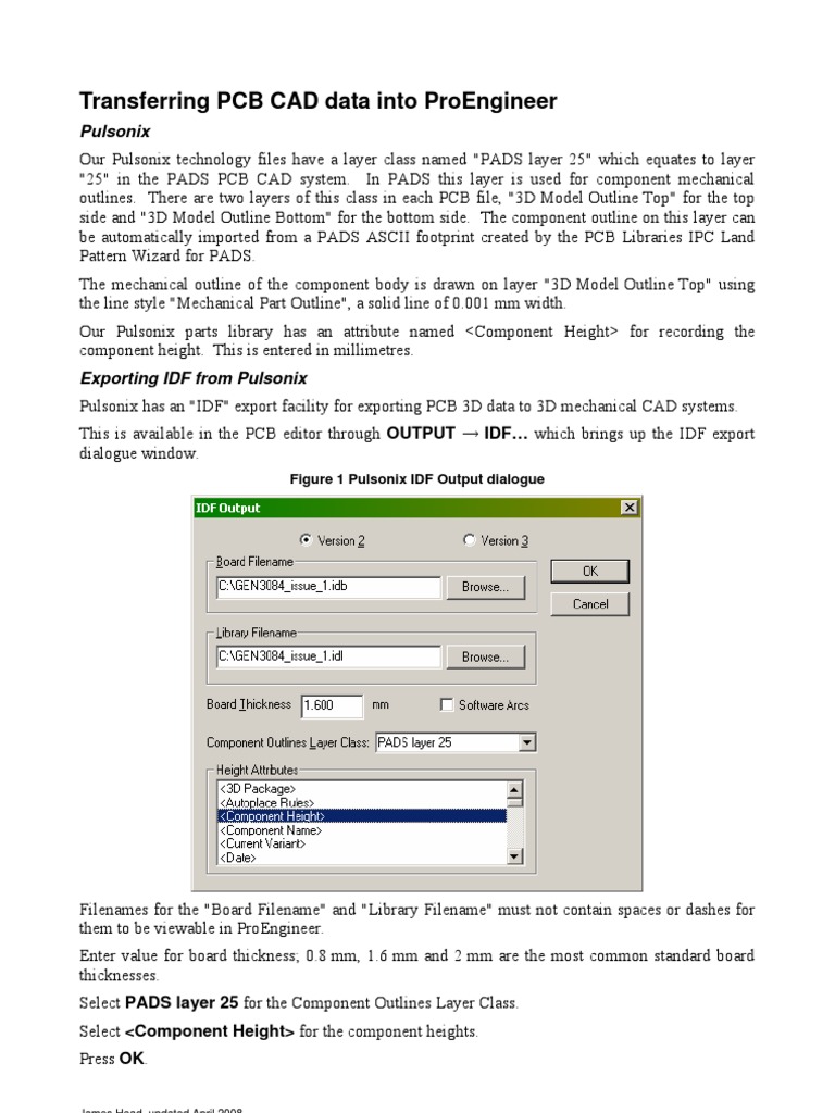Importing PCB CAD Data to ProEngineer | PDF | Printed Circuit Board | 3 ...