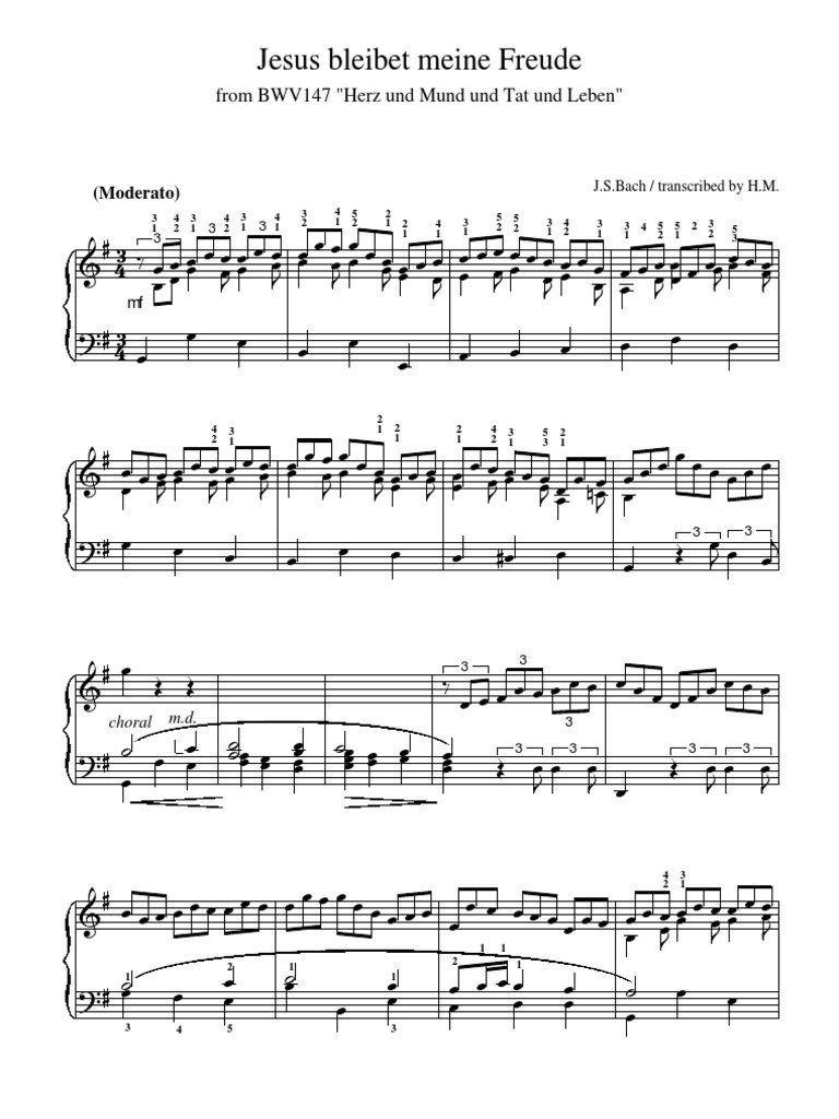 Bach - BWV 147 | PDF