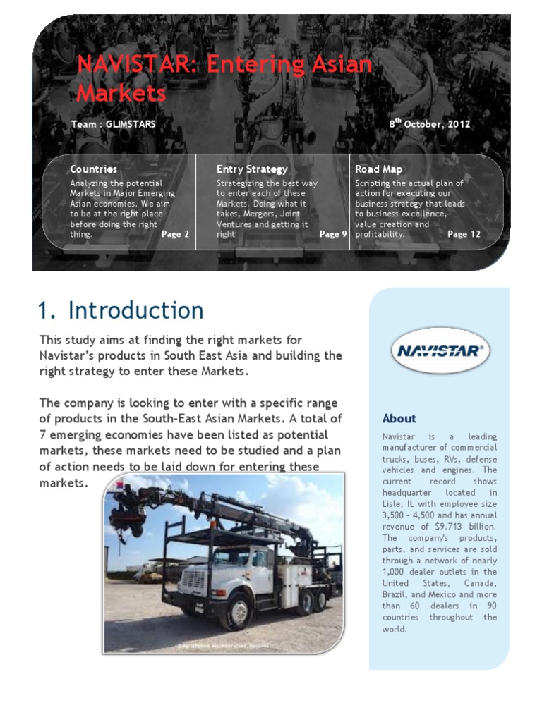 Market Entry Strategy | PDF | Strategic Management | Loader (Equipment)