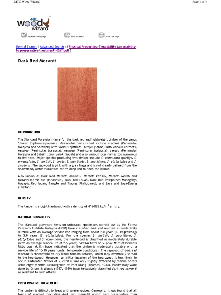 dark red meranti properties | Forest Products | Wood