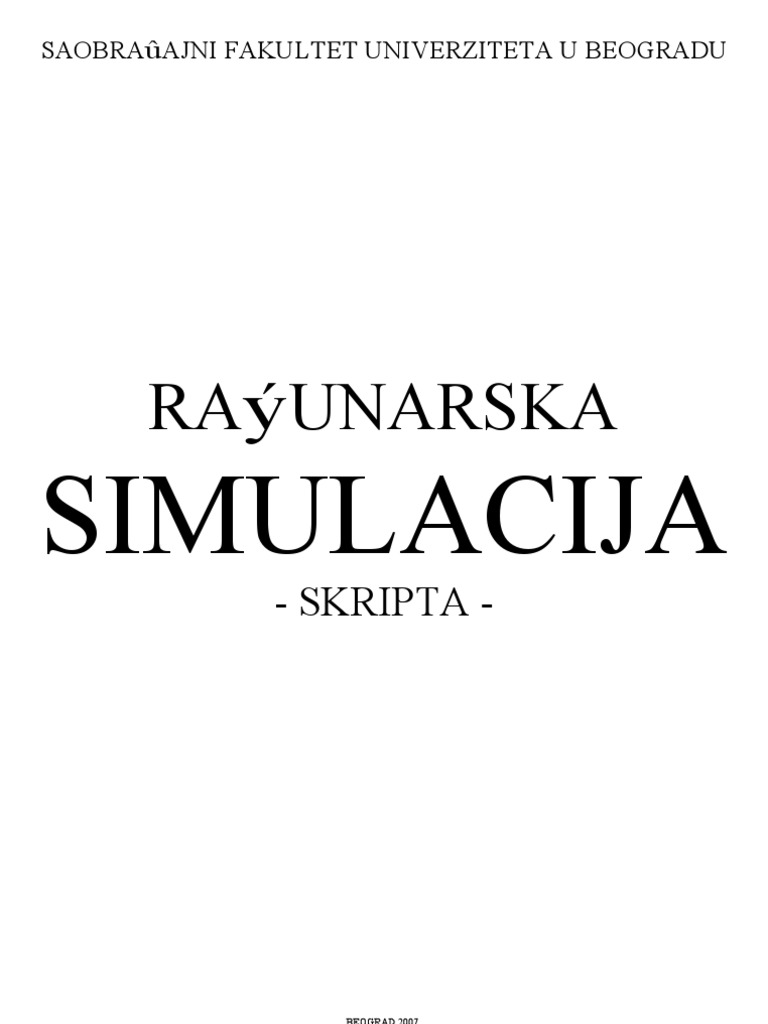 Racunarska Simulacija | PDF