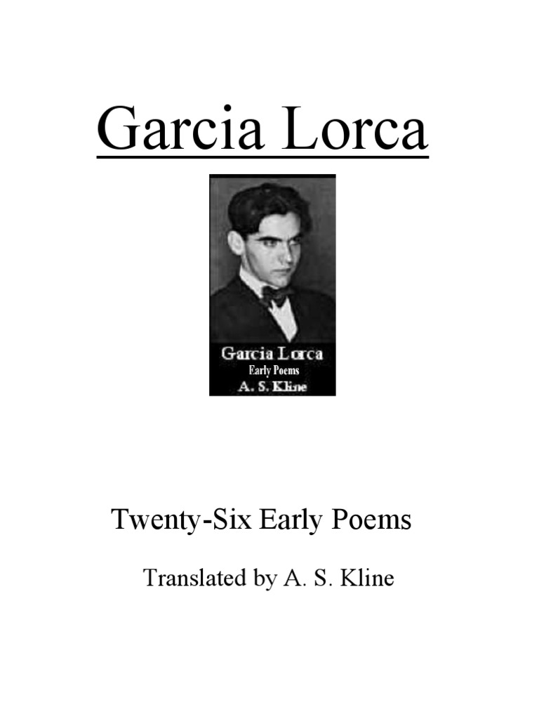 Early Poems, Federico Garcia Lorca | PDF | Federico García Lorca | Nature