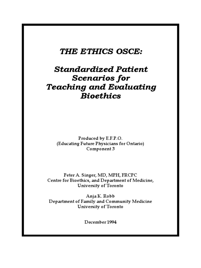 Ethics Osce PDF | PDF