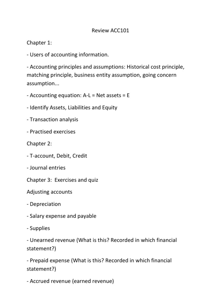 Review Accounting | PDF | Debits And Credits | Revenue