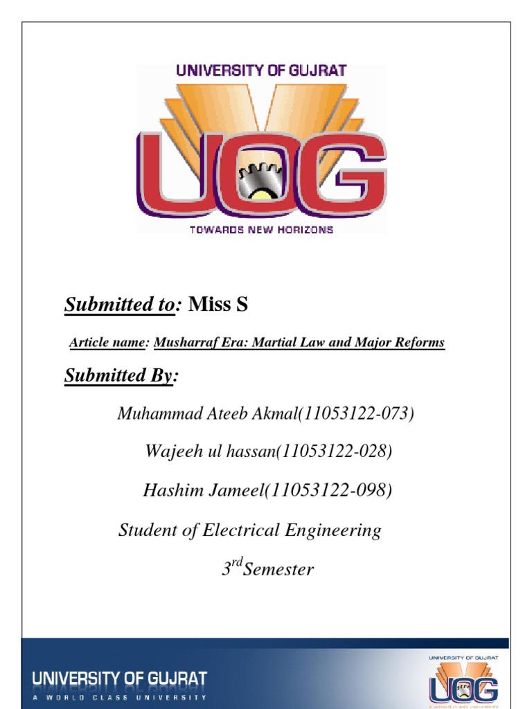 Musharraf Era | PDF | Pervez Musharraf | Government Of Pakistan