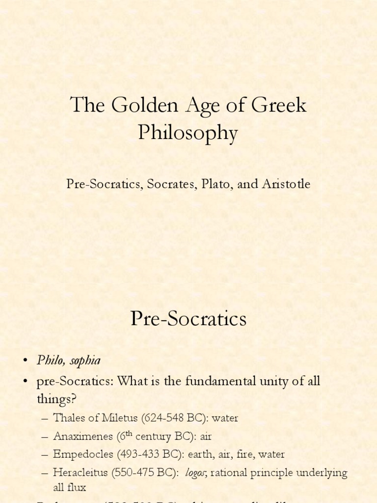 Greek Philosophy | PDF | Ancient Greek Philosophy | Plato