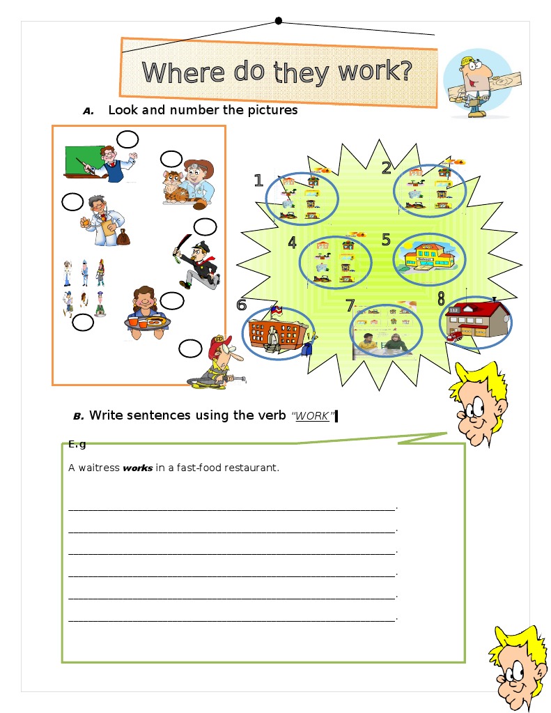 Writing Sentences with "Work" | PDF | Career & Growth