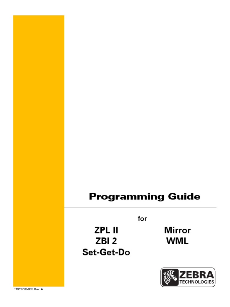 Zebra ZPL Programming Guide | PDF | Comma Separated Values | Computing