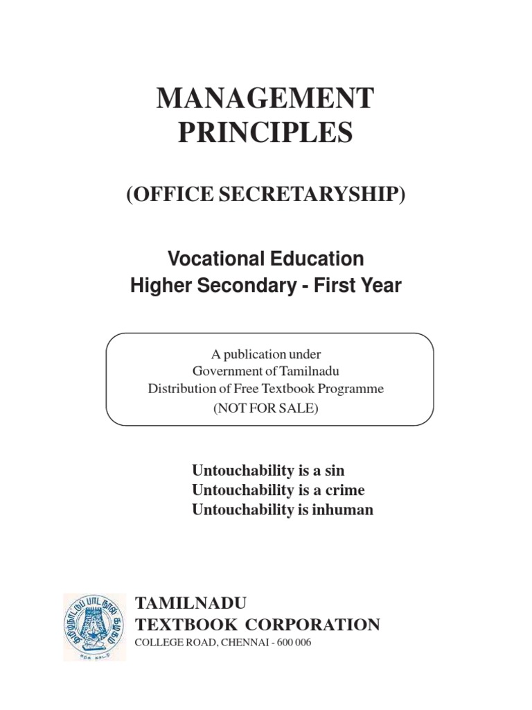 Principles of Management Overview | PDF