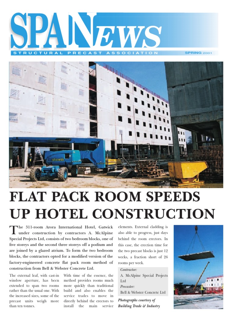 Flat Pack Room Speeds Up Hotel Construction: Structural Precast ...