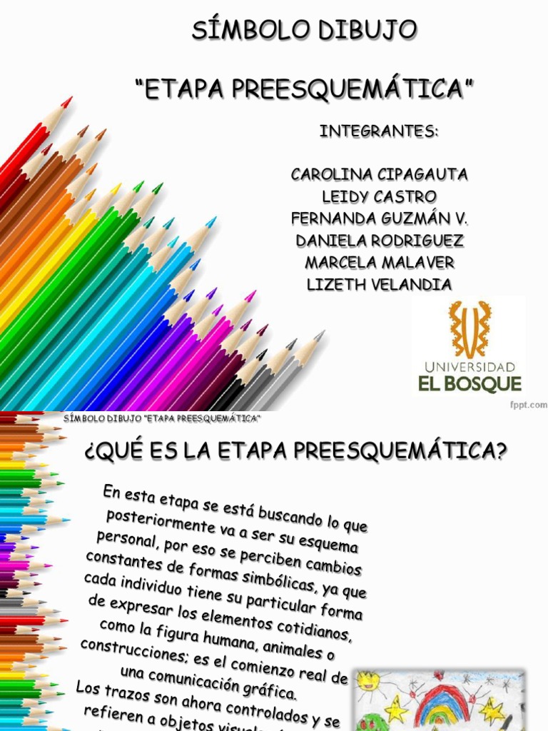 Etapa Preesquemática: Dibujo Infantil | PDF | Color | Dibujo