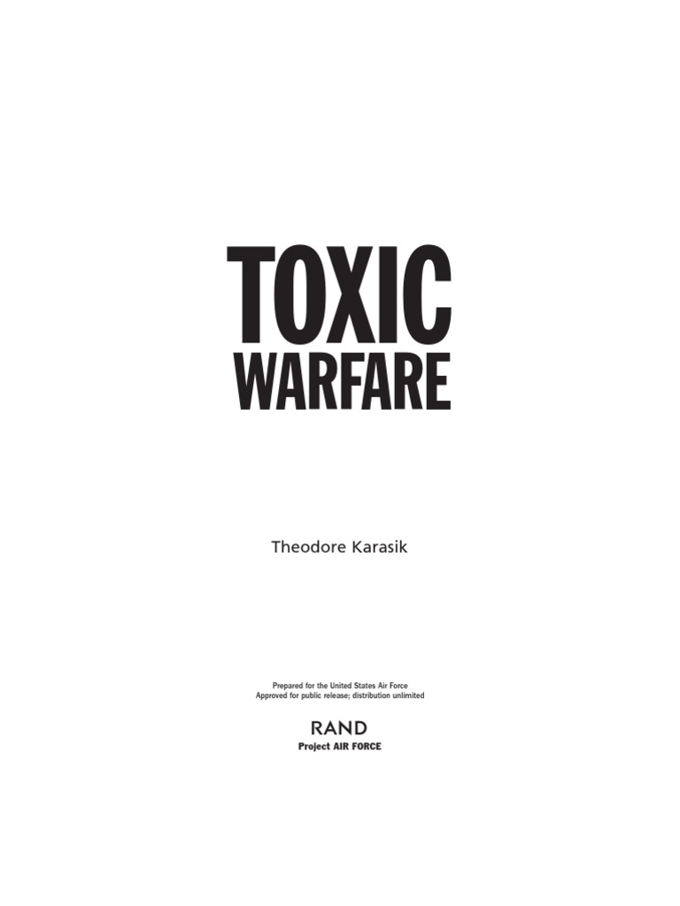 Toxic Warfare | PDF | Chemical Warfare | Nerve Agent