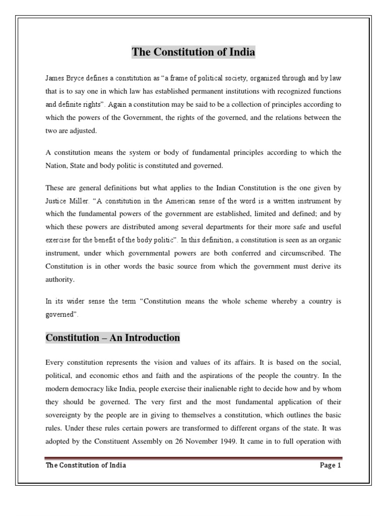 The Constitution of India | PDF | Supreme Courts | Writ