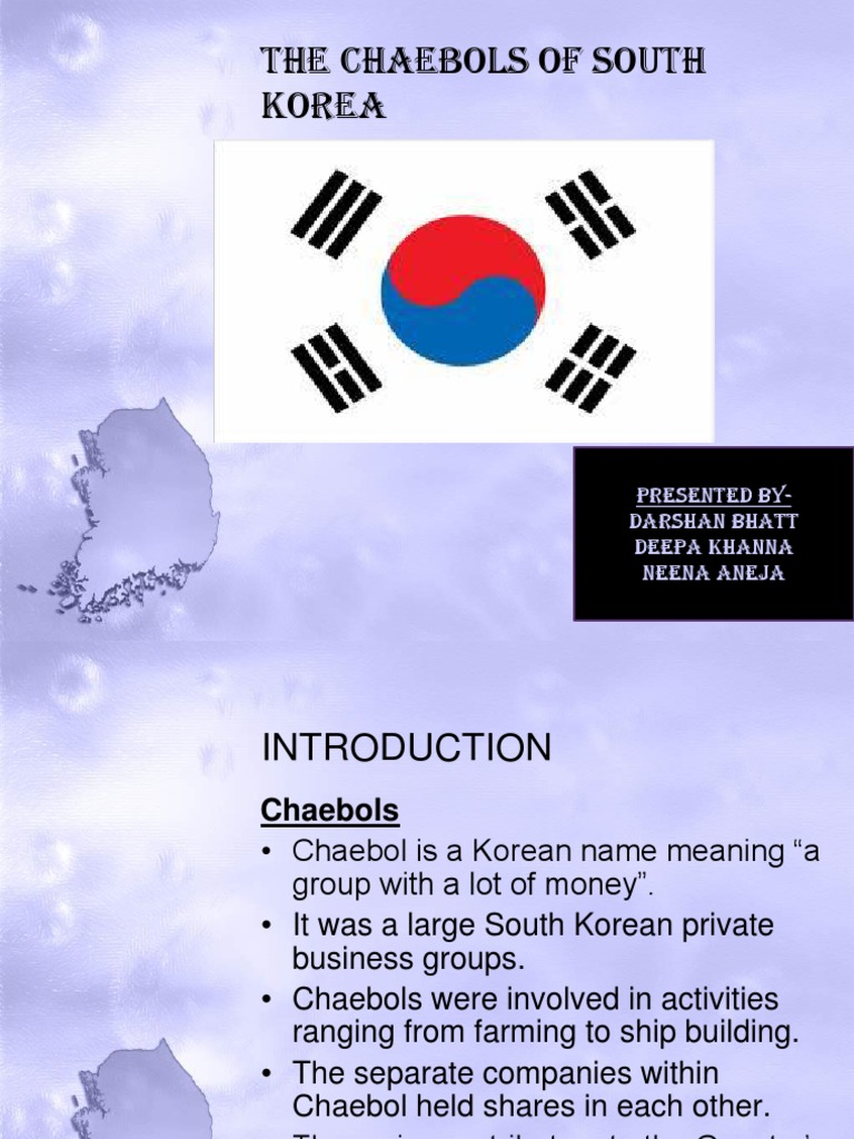 chaebols | South Korea | International Politics