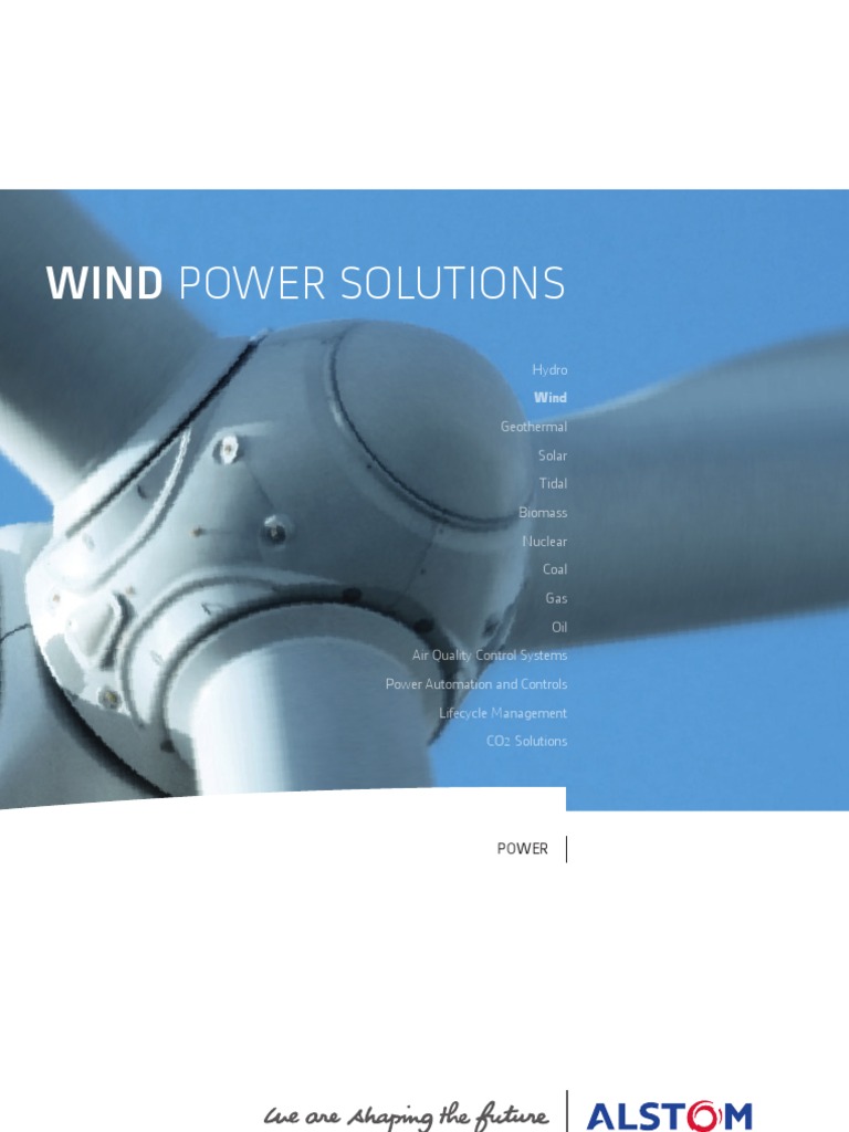 Alstom | PDF | Wind Power | Wind Turbine
