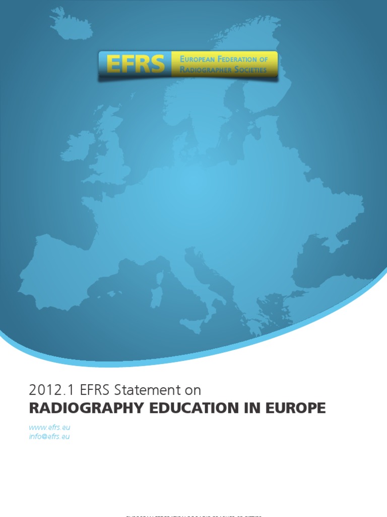 EFRS Statement - Radiography Education in Europe PDF | PDF | Vocational ...